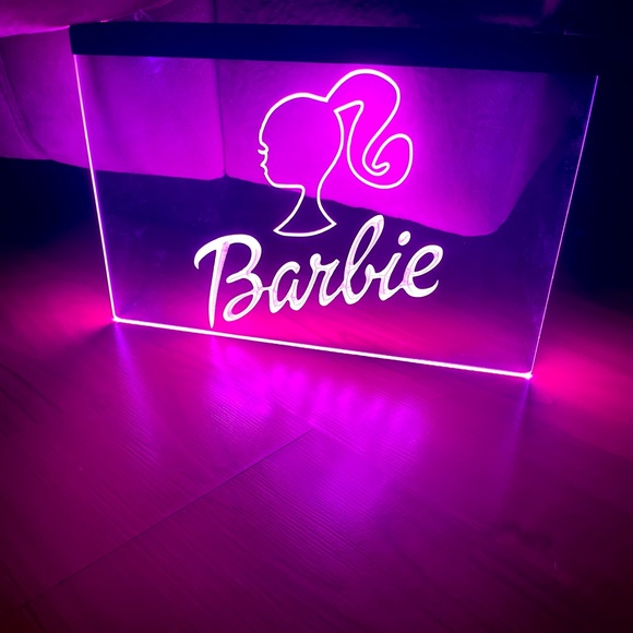 Other | Barbie Led Neon Pink Light Sign 8x12 | Poshmark